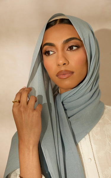 Modal Mini AIRY BLUE Hijab Scarf Non-Slip Luxury $18.95 Free Shipping ...