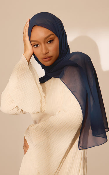Solid Chiffon BLUE GRANITE Hijab Scarf $17.95 Free Shipping! | CULTURE ...
