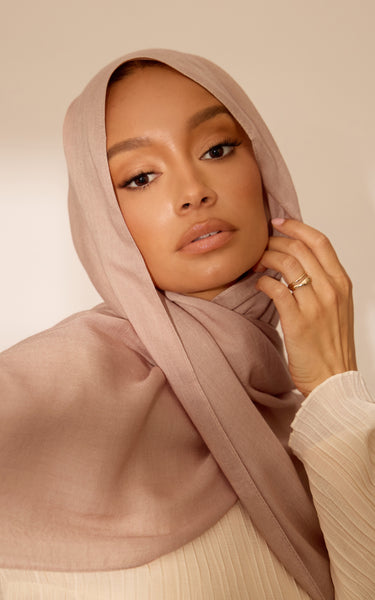 Modal Mini ROSE GOLD Hijab Scarf Non-Slip Luxury $18.95 Free Shipping ...