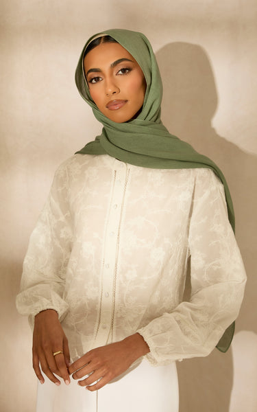 Modal Mini SILT GREEN Hijab Scarf Non-Slip Luxury $18.95 Free Shipping ...