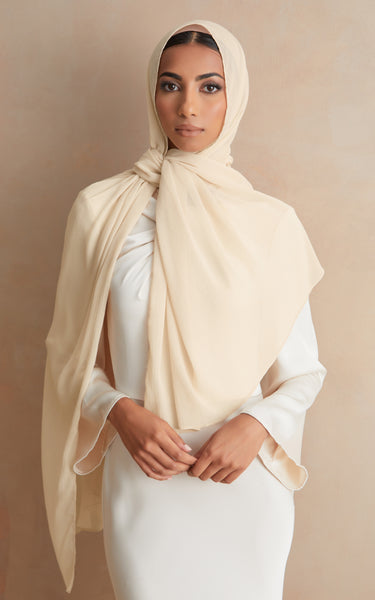 Solid Textured Chiffon PAPYRUS Hijab Scarf $18.95 Free Shipping ...